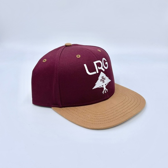 Lrg | Accessories | New Lrg Insights Burgundy Khaki Snapback Hat Adult Osfm Lifted Research ...